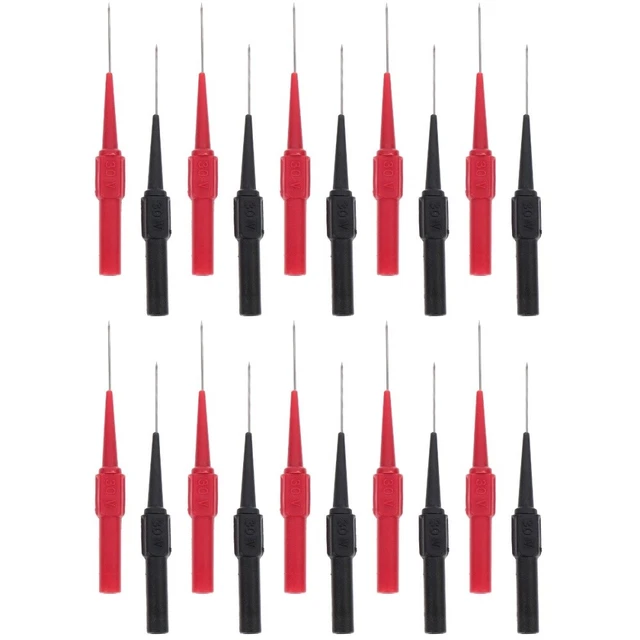 SET OF 2 Test Probe Multimeter Probes Needle Electrical Testing Tester ...