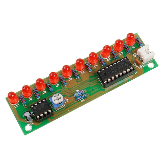 NE555 & CD4017 LED Light Chaser Sequencer Follower Scroller Module DIY ...