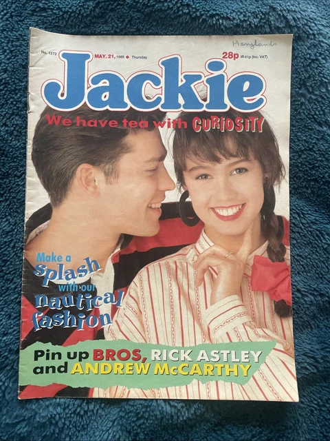 JACKIE MAGAZINE - May 21 1988 : Bros - Rick Astley - Curiosity ...