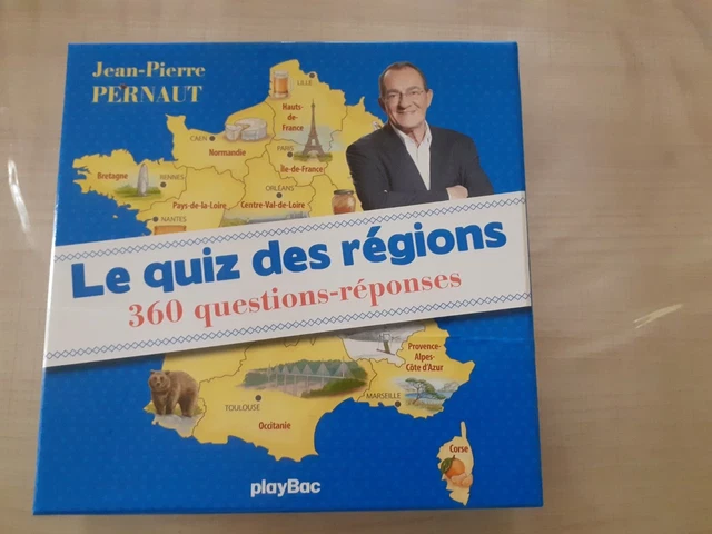 JEU LE QUIZ des régions de Jean Pierre PERNAUT 360 questions réponses ...
