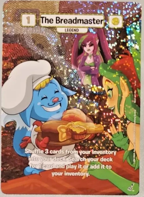 NEOPETS BATTLEDOME TCG The Breadmaster Full Art Foil OBL Promo #2 NM IN ...