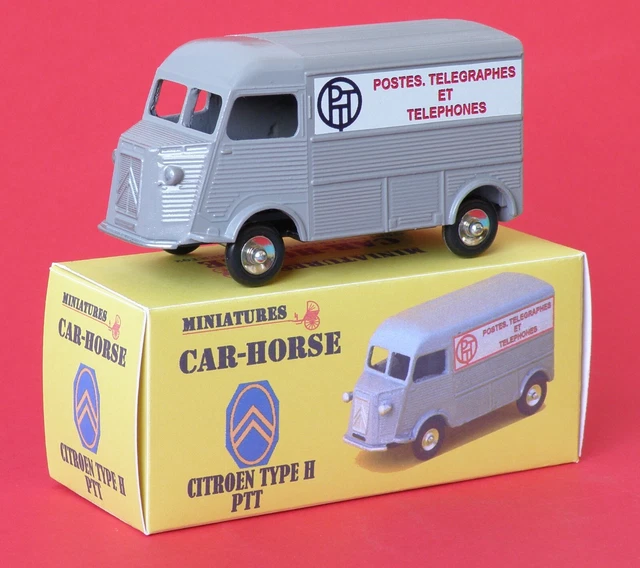 CAR-HORSE CITROEN TYPE h gris Postes PTT style Dinky fin de stock type ...