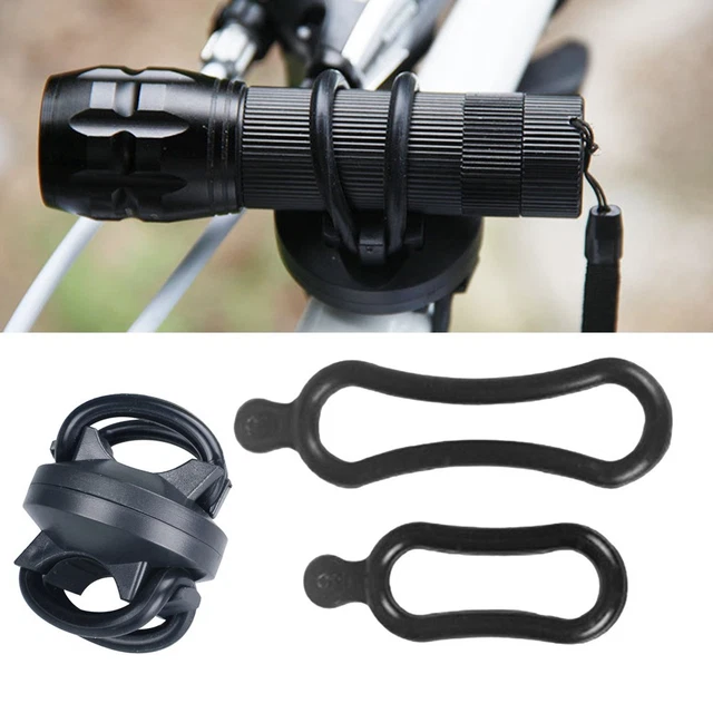 RELIABLE BIKE LIGHT Mount 2pcs Silicone Gel Bands for Handlebar and ...