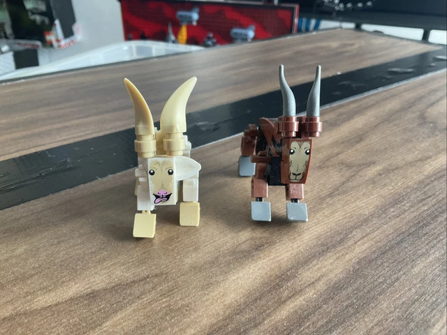 LEGO MINIFIGURE GENUINE Marvel 2x Brick built Goats Tanngrisnir ...