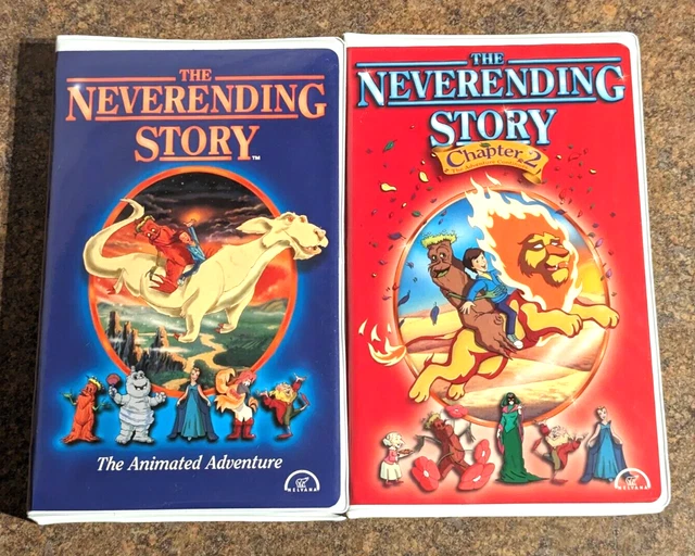 THE NEVERENDING STORY: Animated Part 1 &2 (VHS Tapes 1995 nelvana) RARE ...