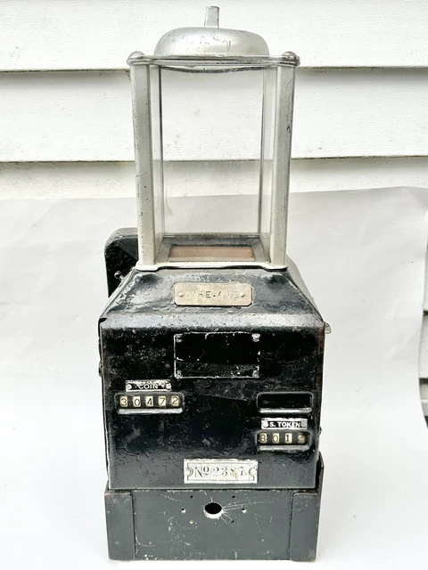 ANTIQUE FARE BOX Bus Trolley Street Car Coin/token/Ticket Machine ...