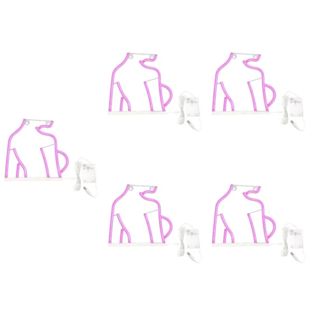 5 PACK LED Neon Light Lady Back Wall Wedding Decorations for Ceremony ...