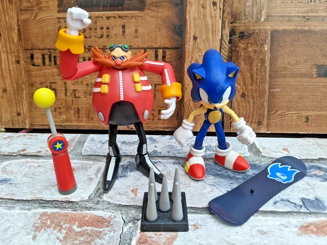 SONIC THE HEDGEHOG and Dr Eggman Robotnik Action Figure with ...