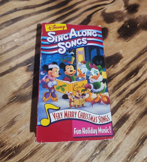 DISNEYS SING ALONG Songs - Very Merry Christmas Songs (VHS, 2000) Red ...