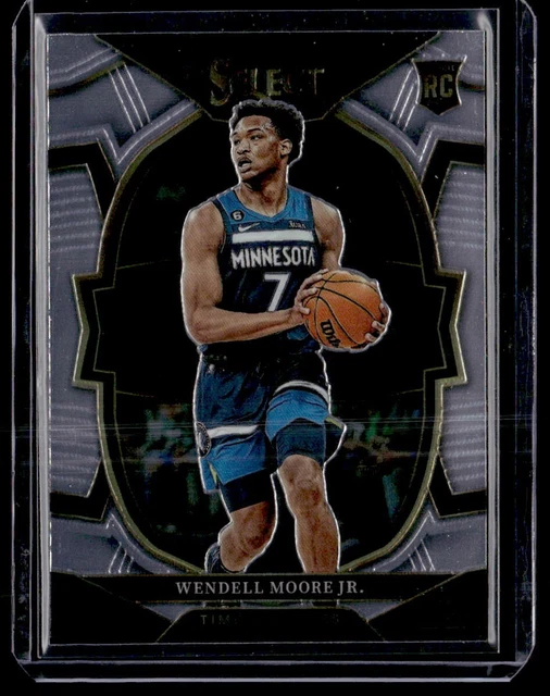 2022 23 Panini Select Wendell Moore Jr Concourse Rc 73 Timberwolves
