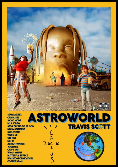 MUSIC POSTER TRAVIS Scott, Astroworld, Rodeo, Days Before Rodeo, Utopia ...