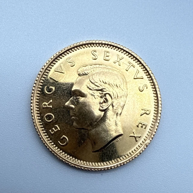 1952 KING GEORGE VI 1/2 Pound South Africa Gold Coin 22k £595.00 ...