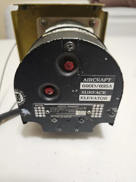 COLLINS AUTOPILOT PRIMARY Servo Elevator Type 334C-11 P/N 622-2733-001 ...