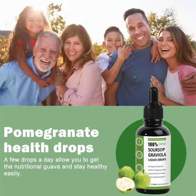 100% PURE ORGANIC Soursop Extract, Tindedly Soursop Graviola Liquid Drops 60 ml £4.88 - PicClick UK