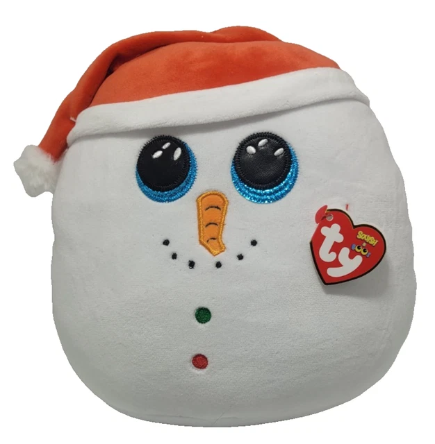 FLURRY THE SNOWMAN Ty Squish A Boo Cuddly 9"Plush Soft Toy + Tags £12. ...
