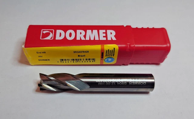 DORMER S903 S904 2.5 5mm 8mm 10mm 12mm SOLID CARBIDE 3 & 4 FLUTE END ...