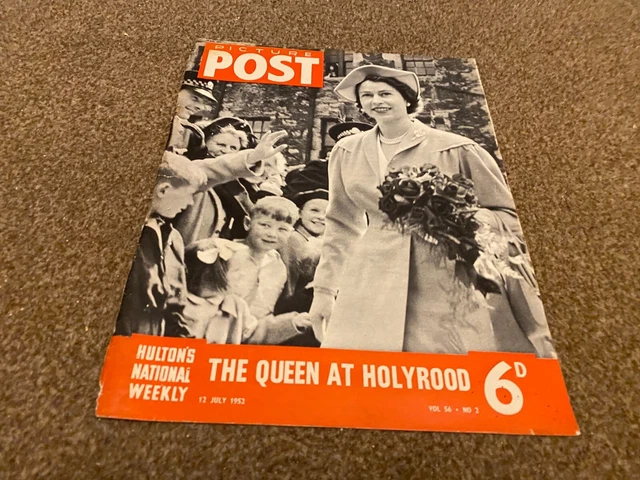 PPBOK33 PICTURE POST Magazine Cover Page 14X11 Queen Elizabeth Ii £14. ...