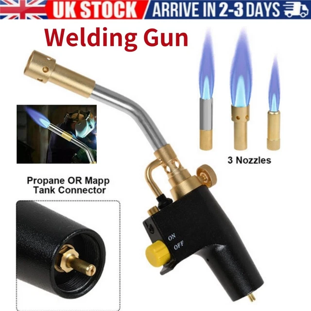 GAS MAPP GAS Blow Torch Map Propane Gas Solderding Brazing Plumbers w ...