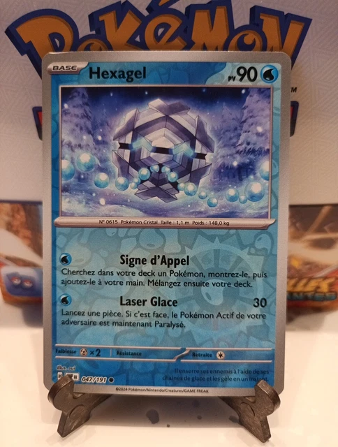 CARTE POKEMON EV08 Étincelles Déferlantes 047/191 Hexagel Reverse PV 90 ...