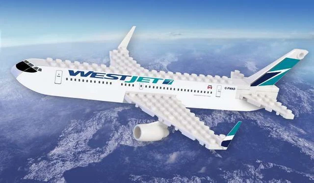 BEST LOCK WESTJET Airlines Construction Toy 55 Piece Brick Toy £15.23 ...