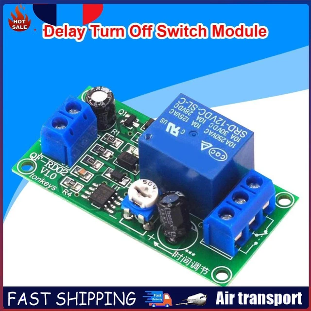 # TIME ADJUSTABLE Delay Relay Module NE555 Timer Control Switch Board 12V DC EUR 5,15 - PicClick FR