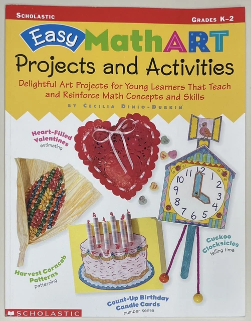 EASY MATH ART Projects & Activities - Scholastic Grades K-2 - New! $8. ...
