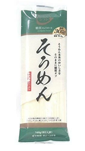 JAPANESE POPULAR FOOD Somen Health food 30% off sugar 160g x 10 bags ...