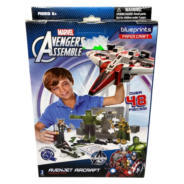 BLUEPRINTS PAPER CRAFT Marvel Avengers Assemble Avenjet Flugzeug ...
