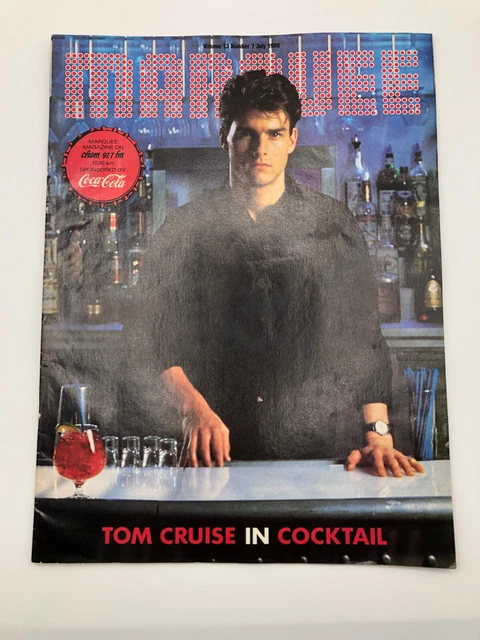 MARQUEE MAGAZINE: TOM Cruise in Cocktail July 1988 Vol. 13, No. 7 $9.99 ...