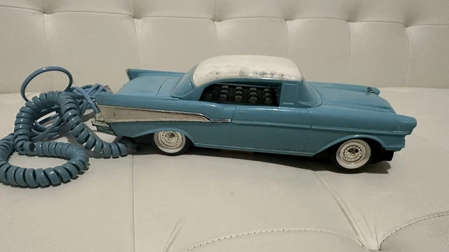 VINTAGE 57 CHEVY Analog Phone Telemania By Kash N Gold New York Classic ...