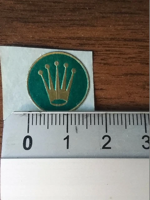 ROLEX ETIQUETTE ORIGINALE Sticker Vintage Logo 17 Mms EUR 34,00 ...