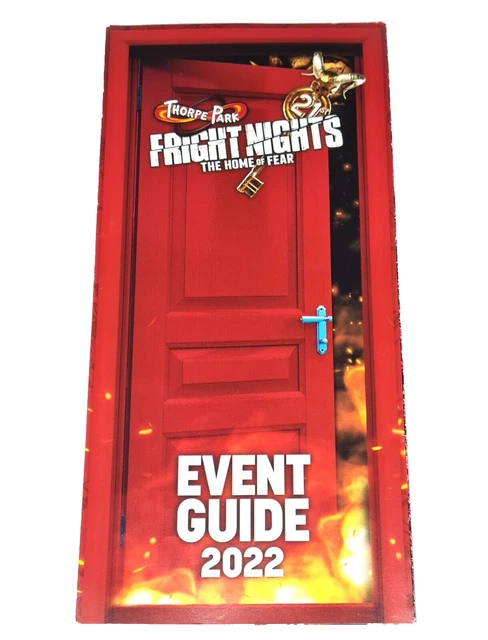 THORPE PARK FRIGHT Nights Halloween Promotional Theme Park Leaflet ...