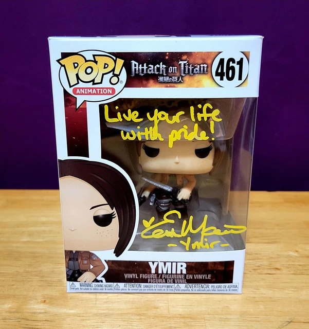 FUNKO POP! ATTACK on Titan YMIR #461 Signed by Elizabeth Maxwell EUR ...