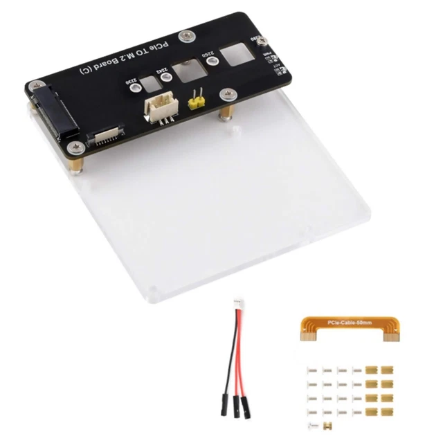 For Raspberry Pi 5 From Ssd Pcie To M 2 Nvme Ssd Adapter Board Accessories £16 79 Picclick Uk