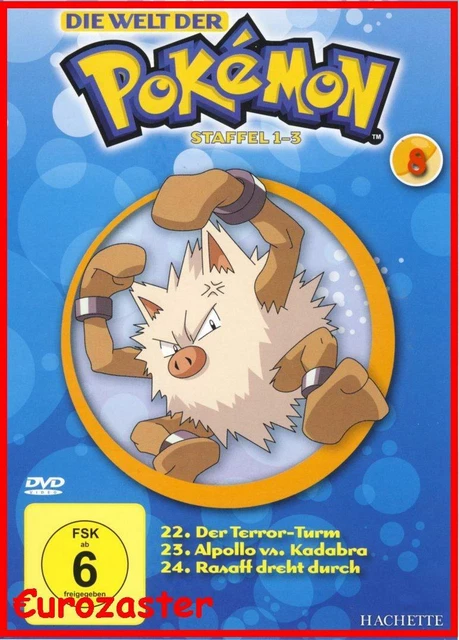 POKÉMON - DIE WELT DER POKEMON - DVD 8 / Folgen 22-24 [sehr gut] EUR 6 ...