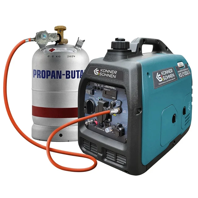 K&S NOTSTROMAGGREGAT DUAL LPG GAS Benzin Inverter Stromerzeuger 230V ...