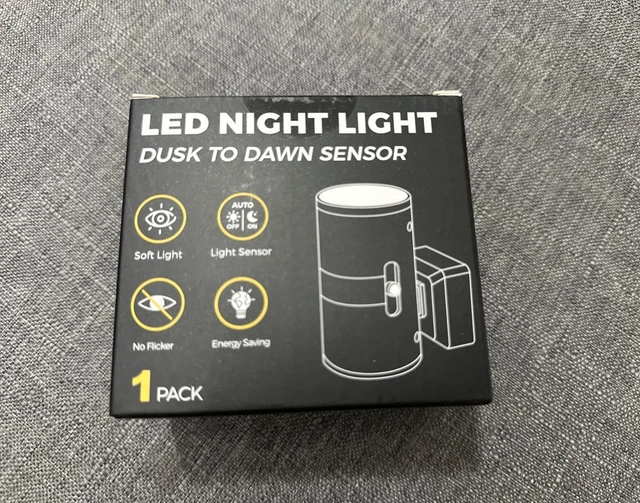 PLUG IN NIGHT Light Dusk to Dawn, 0-100LM, Warm White 3000K – Dimmable ...