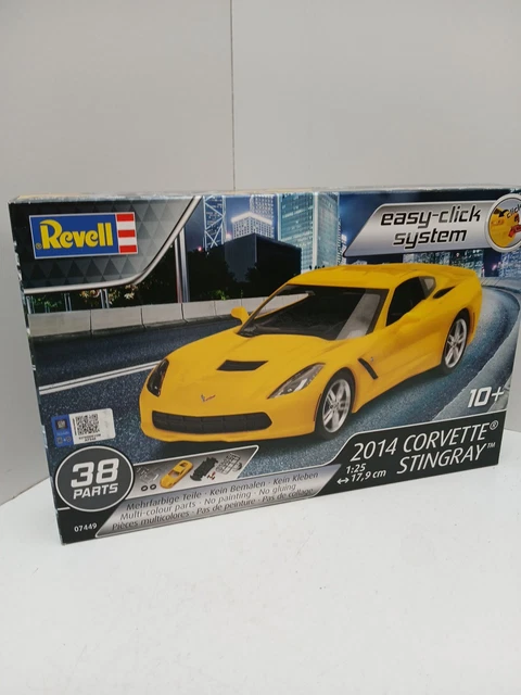 REVELL CORVETTE STINGRAY Model- Easy-Click System. 1/25 scale Kit NEW ...