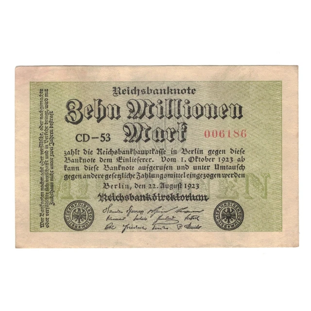 [#325523] BANKNOTE, GERMANY, Reichsbanknote Reichsbankdirektorium ...