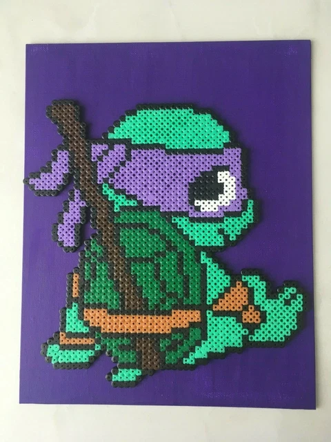 PIXEL ART / Perles A Repasser Tableau De Donatello Des Tortues Ninja ...