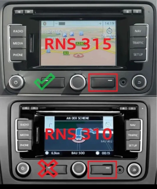 RNS 315 V12 West Europe Latest Map Update Sd Card Nav Vw Passat Golf ...