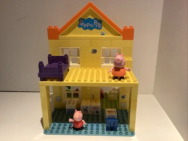 PEPPA PIG DELUXE Peppas House Construction Set Building Blocks Duplo ...