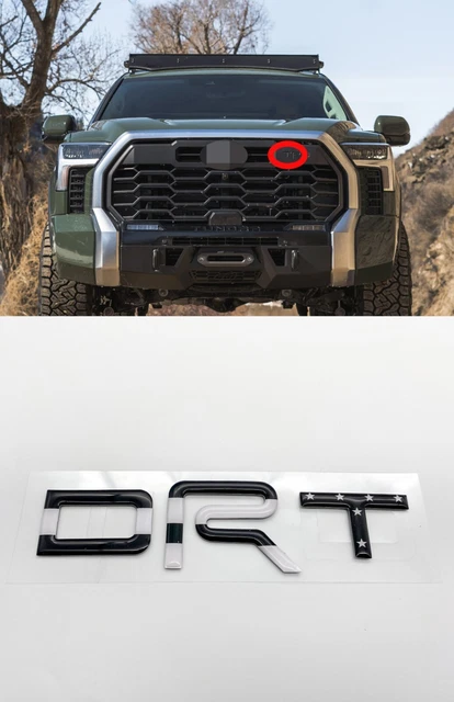 GRILL INSERT EMBLEM Fit 2022 2023 TUNDRA TRD SPORT SR5 4X4 3D TRD ...