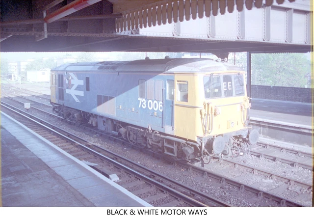 TRAIN NEGATIVE Class 73 006 In Br Blue Large Logo Livery £0.99 ...