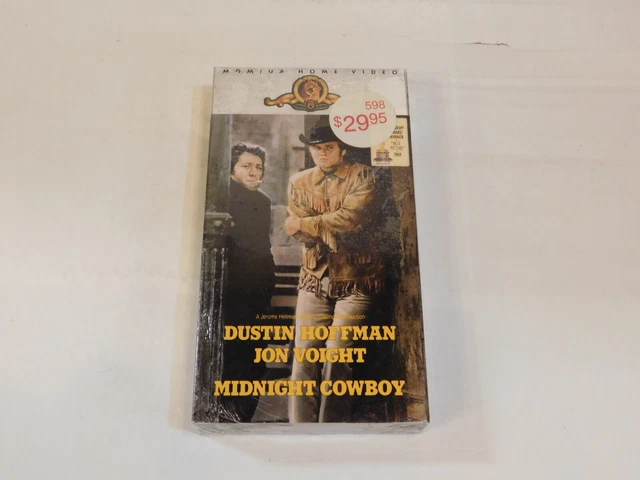 MIDNIGHT COWBOY DRAMA VHS 1969/1988 Dustin Hoffman Jon Voight MGM ...