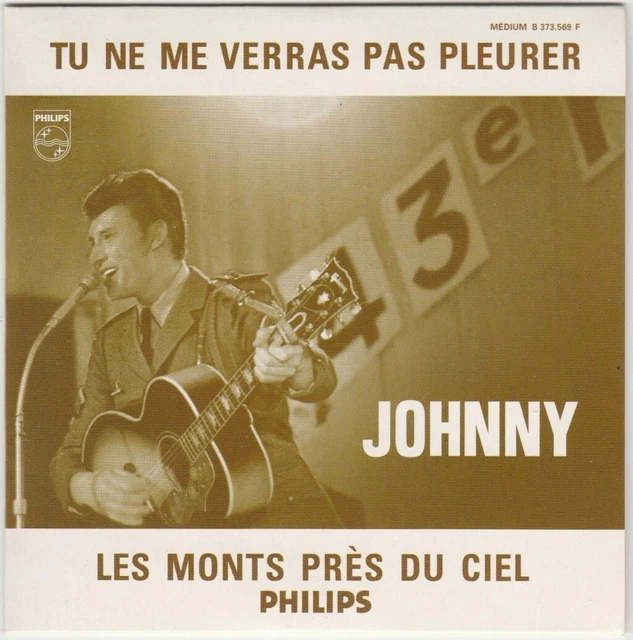 JOHNNY HALLYDAY TU Ne Me Verras Pas Pleurer CD Promo Single Réédition ...