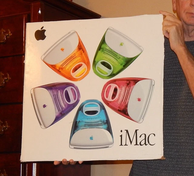 VINTAGE EMPTY BOX Panel Apple iMac G3 PowerPC 15” Desktop (not the ...