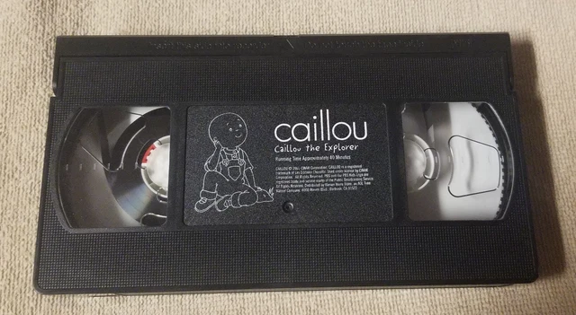 CAILLOU - CAILLOU THE EXPLORER Vhs Video Tape 2001 CINAR PBS KIDS NO ...