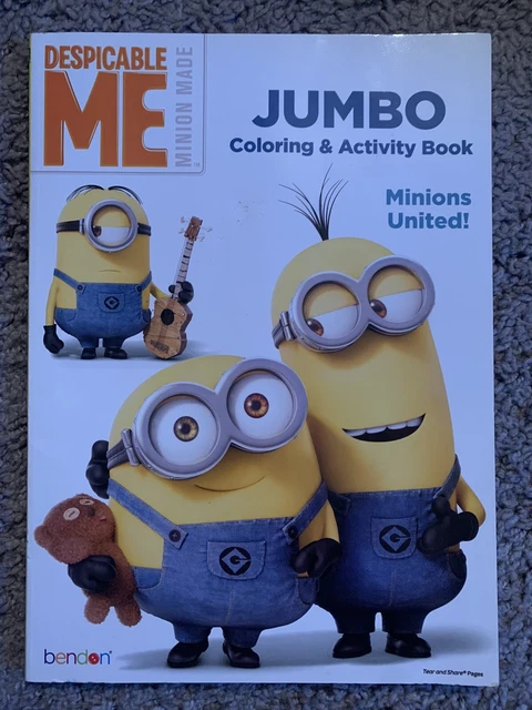 DESPICABLE ME JUMBO Coloring & Activity Book Minions United Bendon New ...