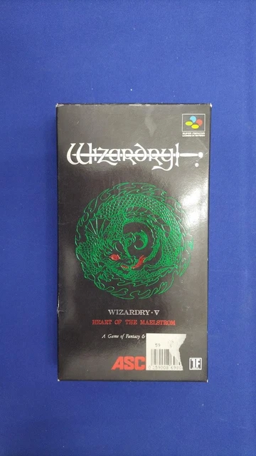ASCII SHVC-W5 WIZARDRY V SNES Super Famicom $74.68 - PicClick